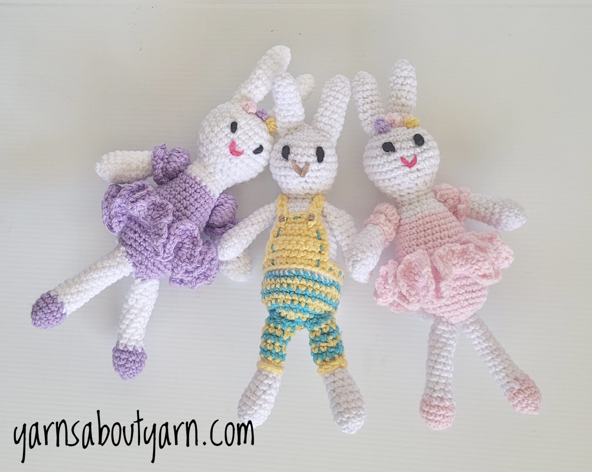 Bunny Buns Mini Stuffie - Yarns About Yarn