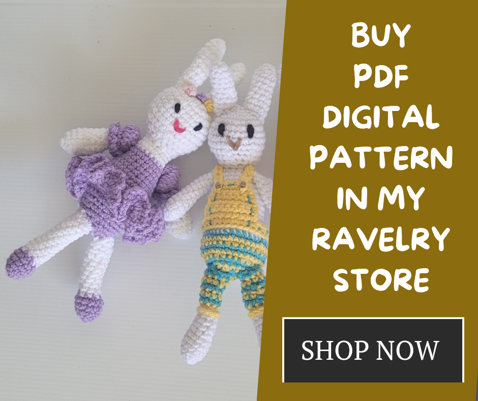 Bunny Buns Mini Stuffie - Yarns About Yarn